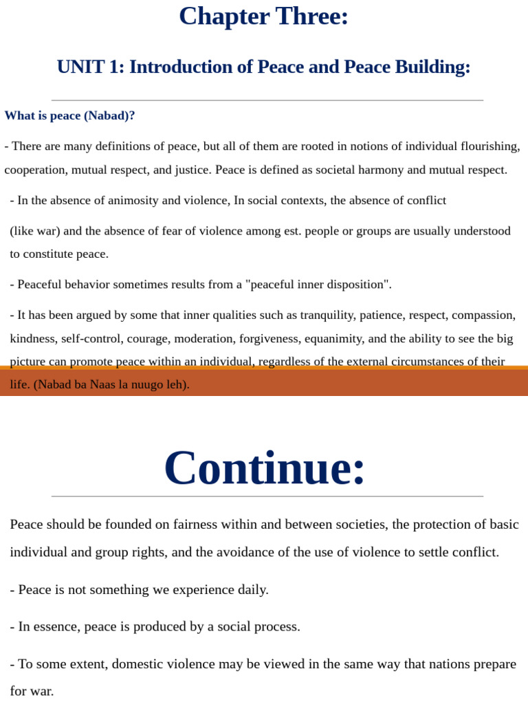 CONFLICT CH3 UNIT ONE | PDF