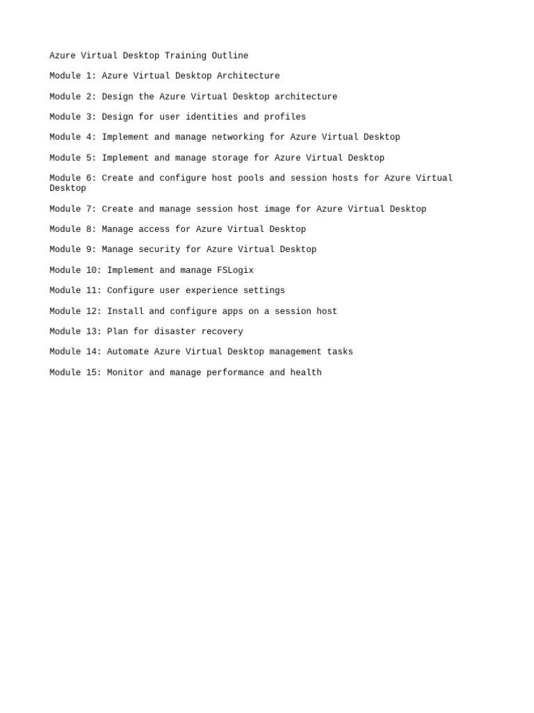 AVD Documentation | PDF
