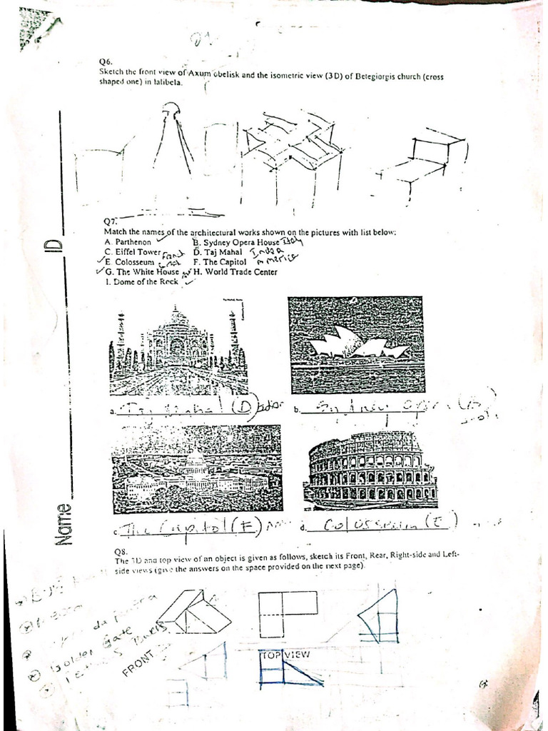 Arch. Entrance Exam 1 | PDF