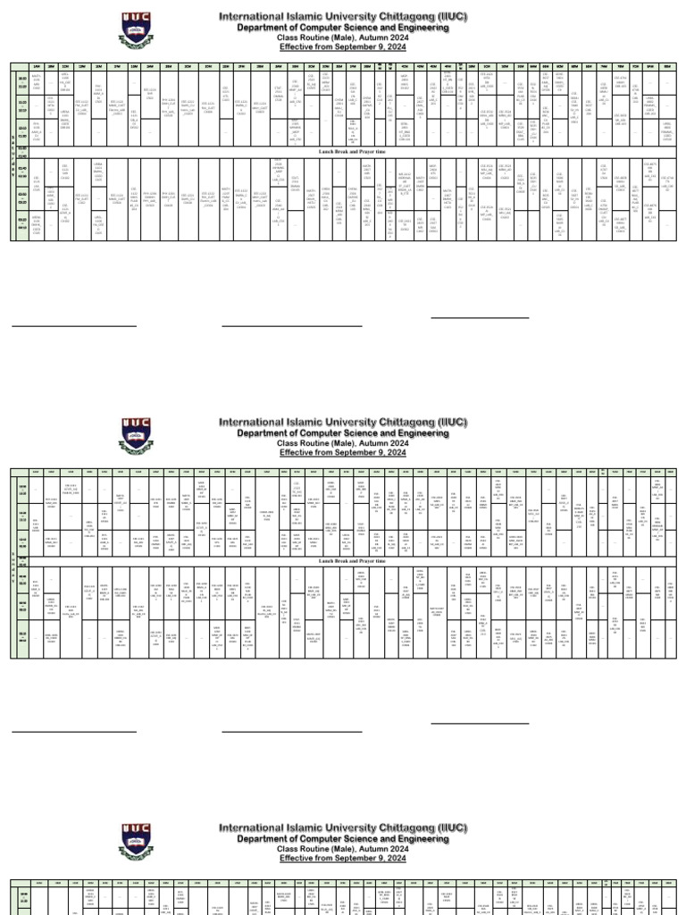 CSE_Class_Routine_Aut24_Male_09092024_Final | PDF
