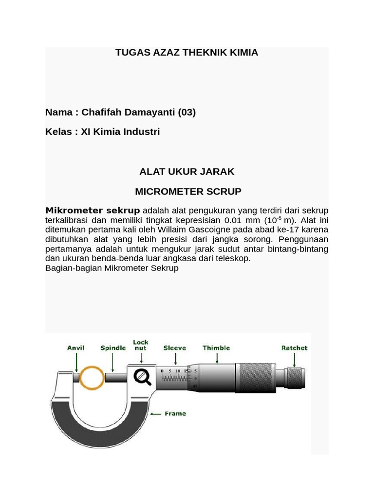 TugasATK3 - Micrometer Scrup | PDF