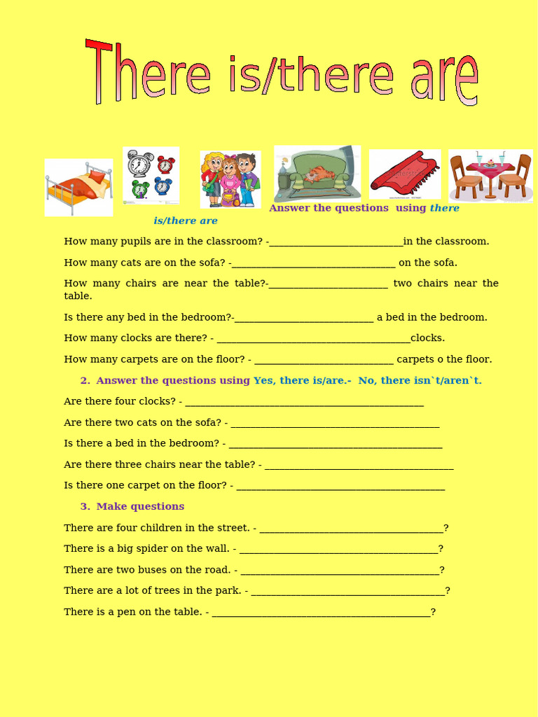 There Isthere Are Fun Activities Games Tests - 65673 | PDF