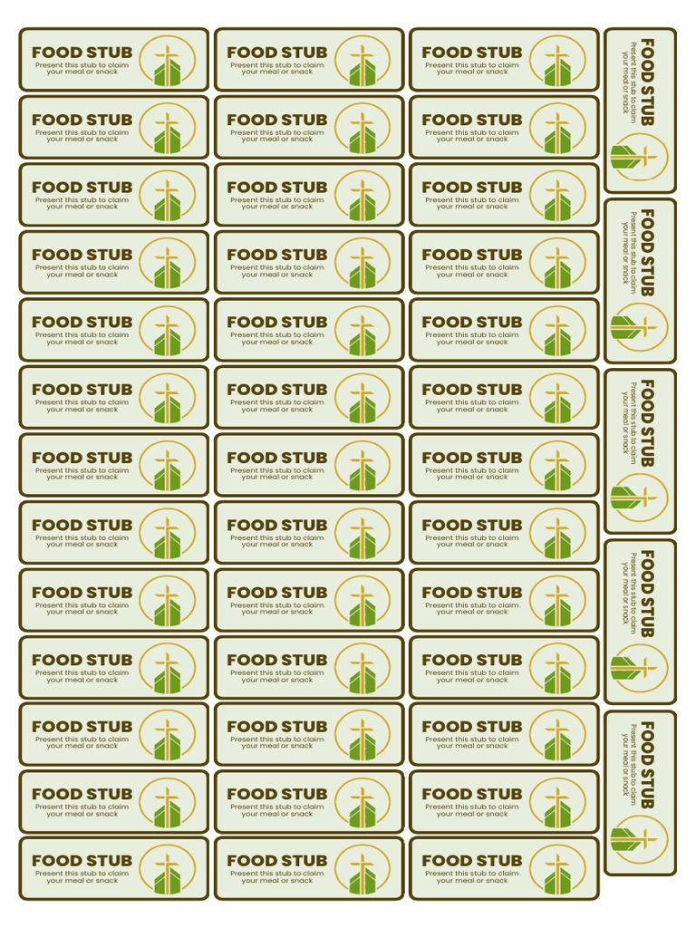 Food Stubs | PDF