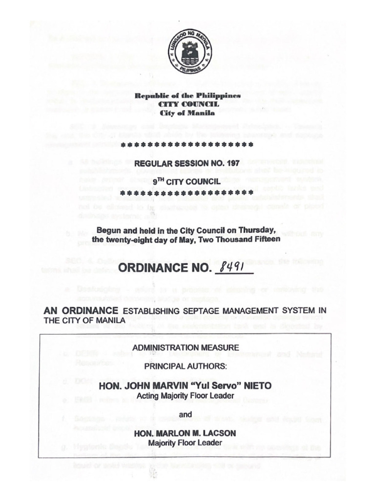 Ordinance No. 8491 | PDF