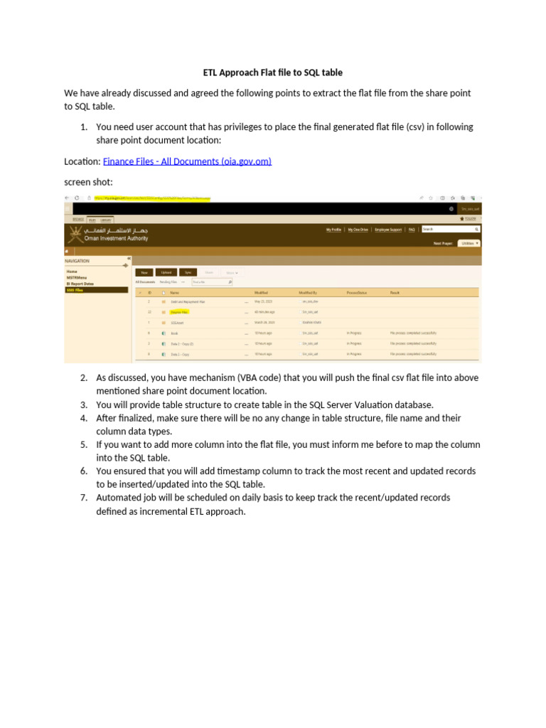 ETL Approach Flat File To SQL Table | PDF