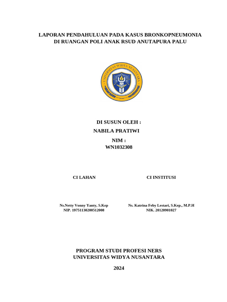 Lp Bronkopneumonia | PDF