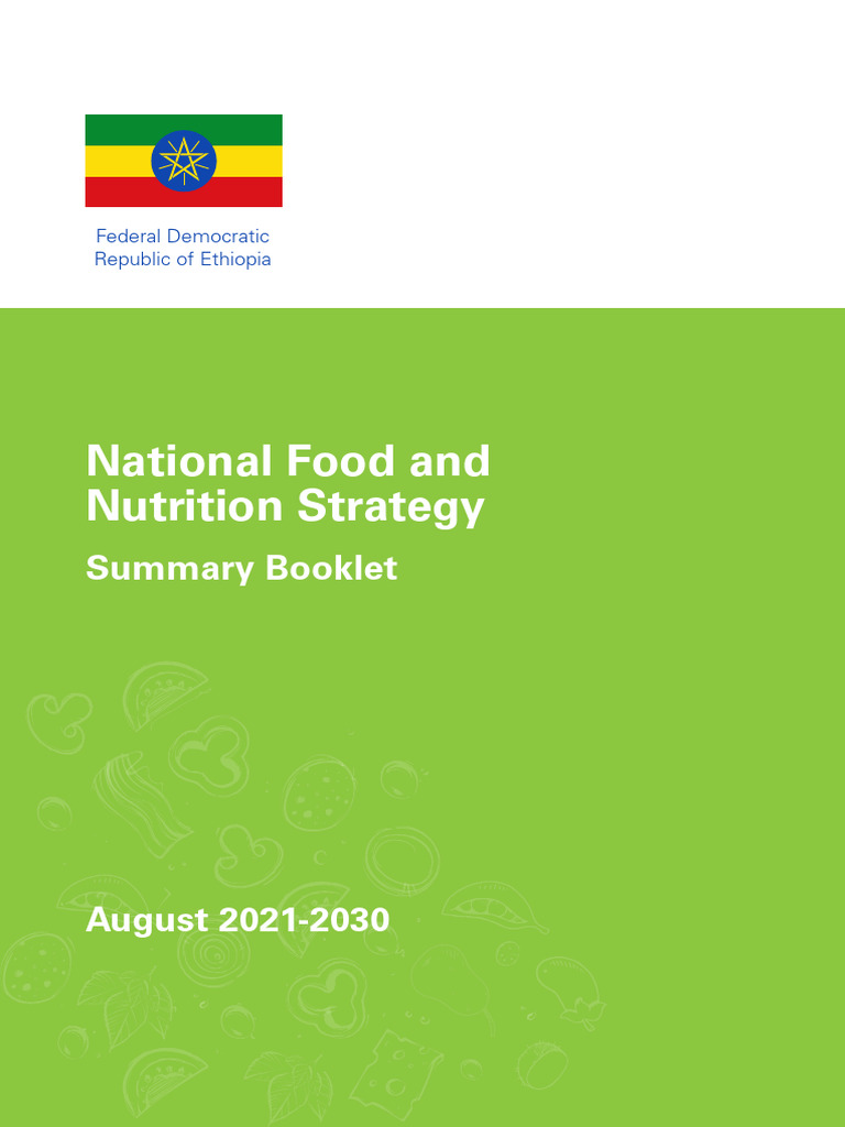 Ethiopia National Food and Nutrition Strategy | PDF | Wash | Malnutrition