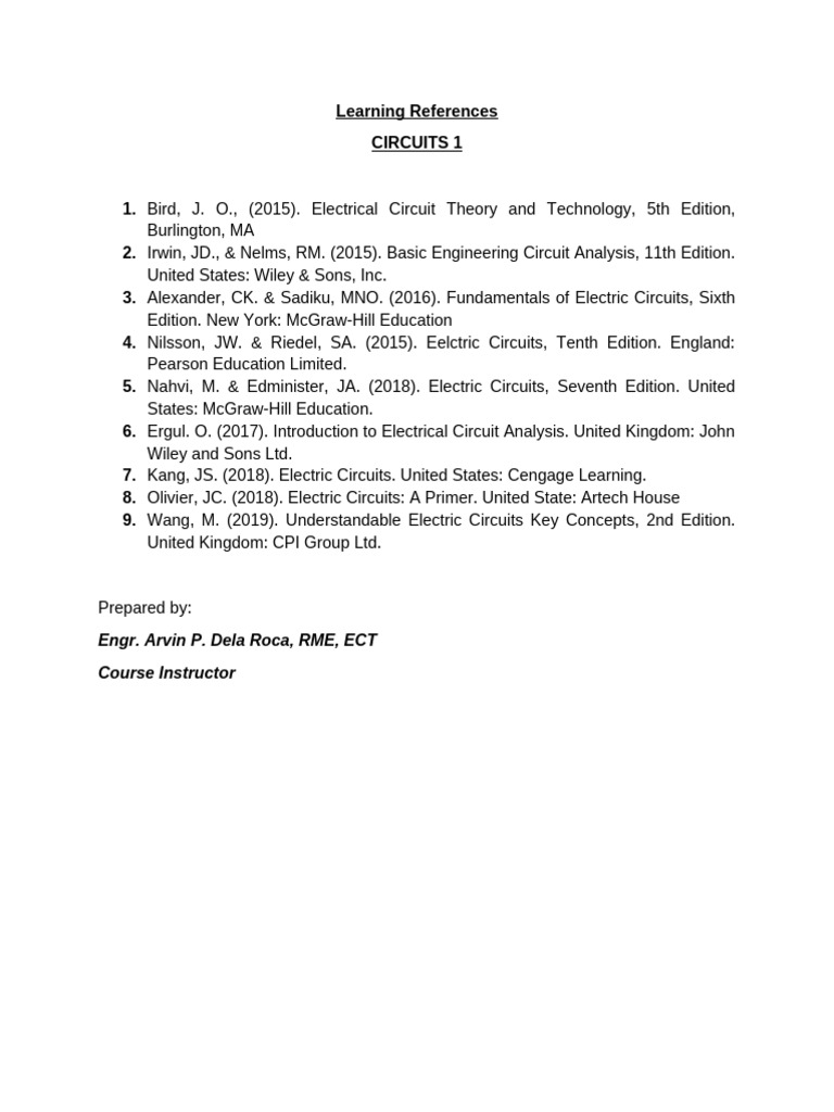 Learning References | PDF