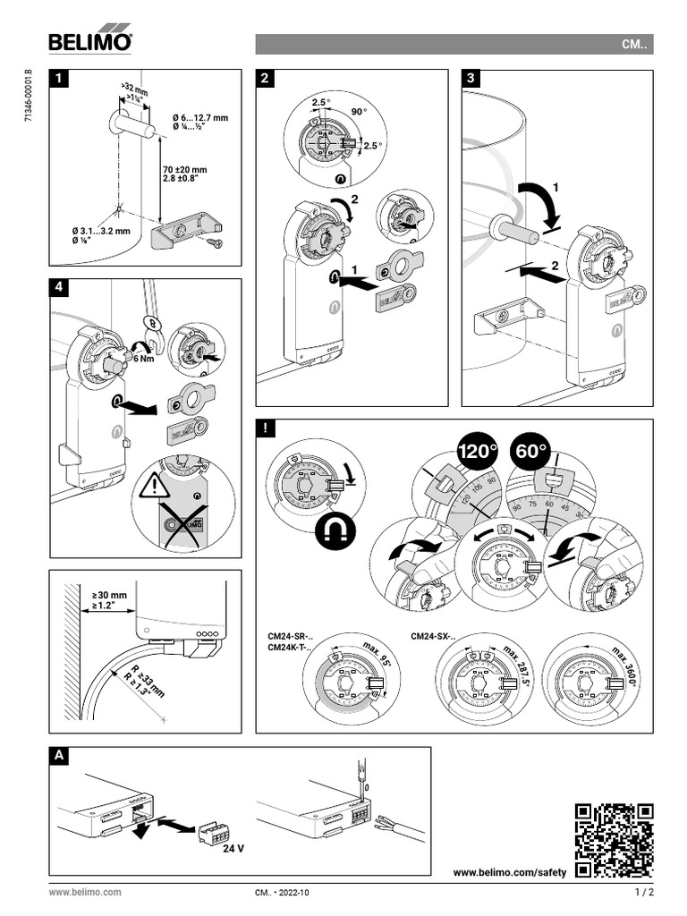 Belimo CM.. Installation-Instructions | PDF