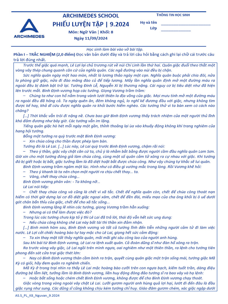 AASS - Van8.PBT 11.9.2024 | PDF