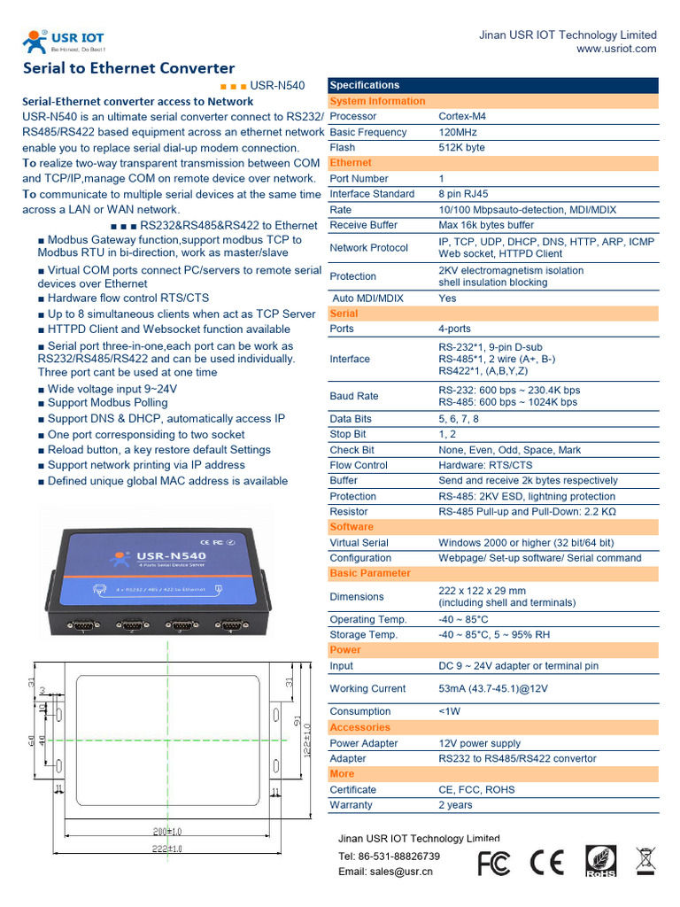(Datasheet) USR N540 Datasheet 1687230152 | PDF