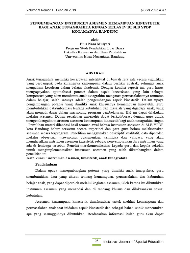 Contoh Instrumen | PDF