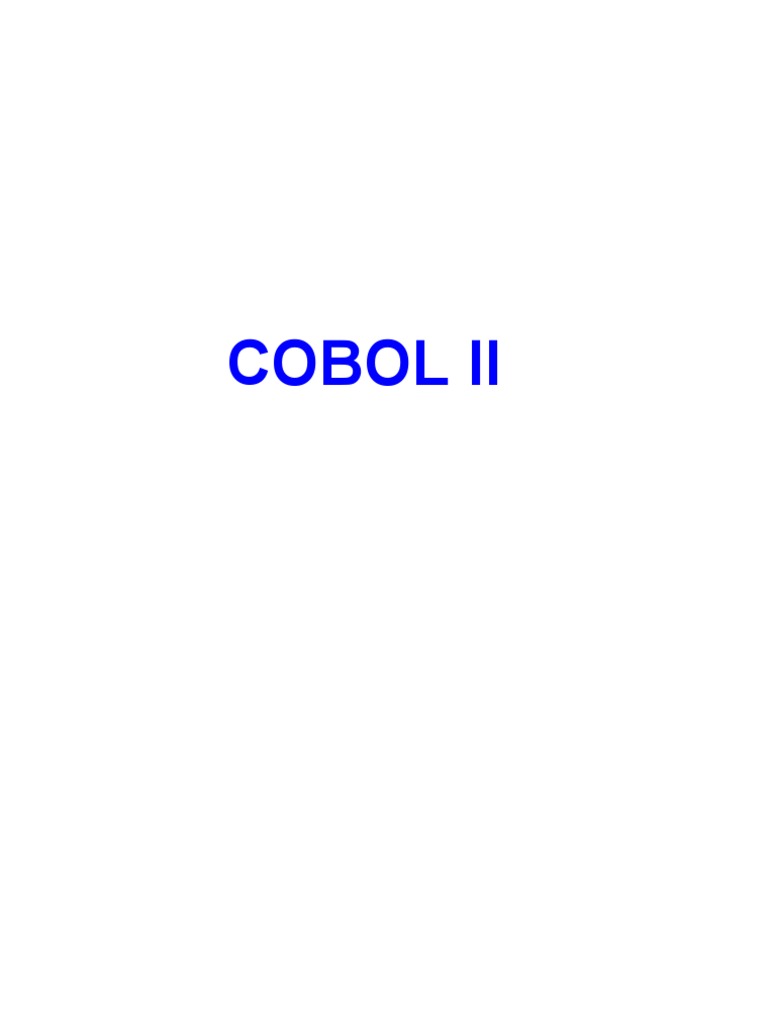 Apostila Cobol | PDF | Byte | Programa de computador