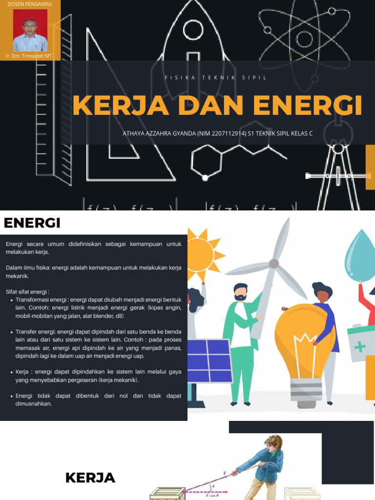 Fisika Teksip Kerja Dan Energi Tugas 6 | PDF