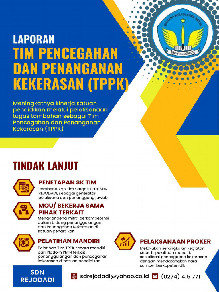 Laporan TPPK 2024 SD Rejodadi | PDF