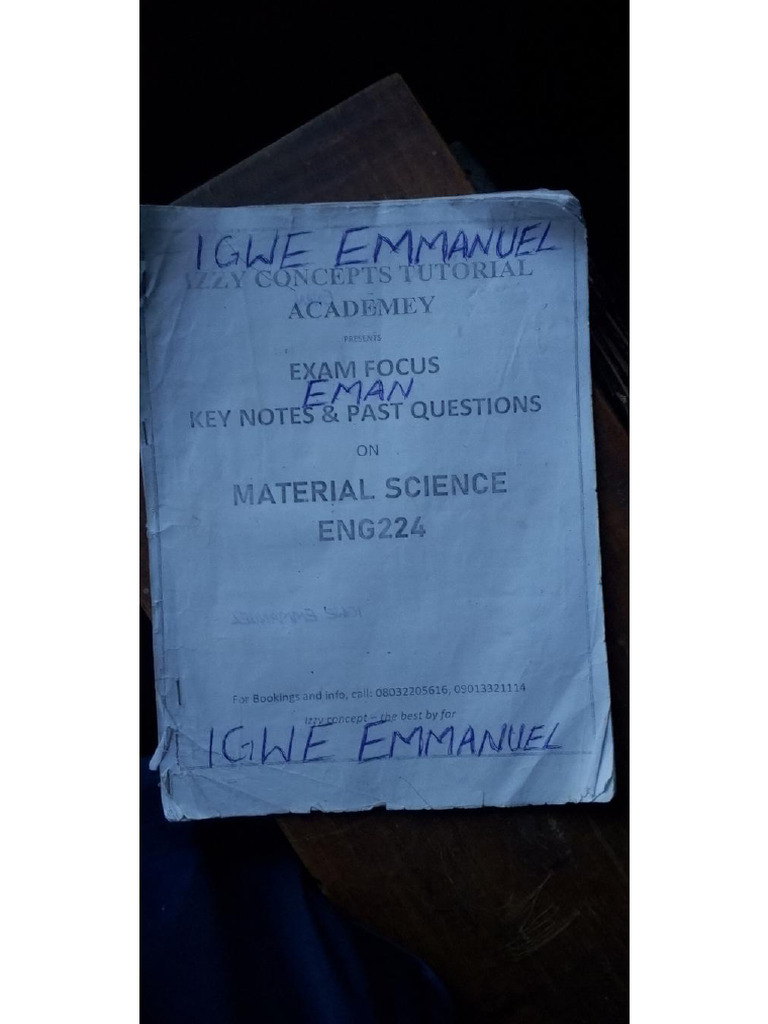 Igwe Emmanuel Eng224 Pdf