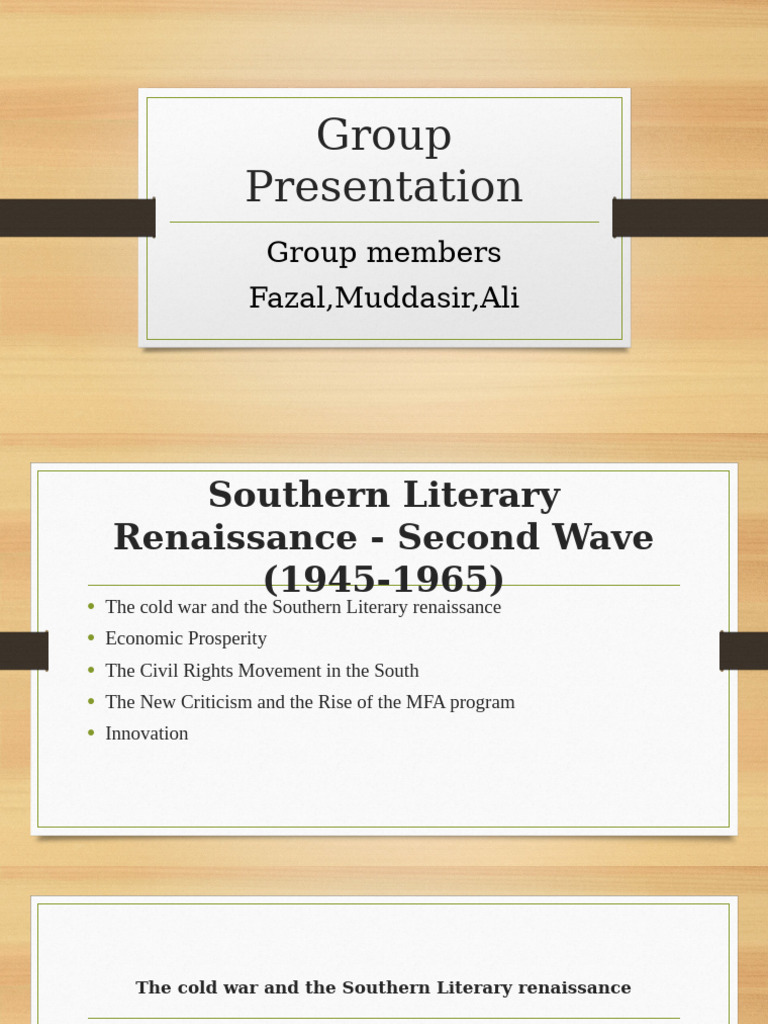 Group Presentation, Am Lit 3B | PDF