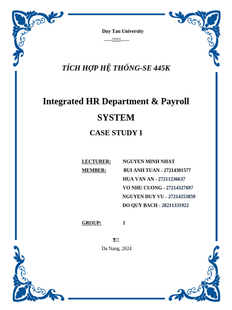 Case Study I - Group1 | PDF