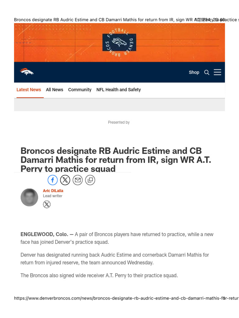 Denver broncos | PDF