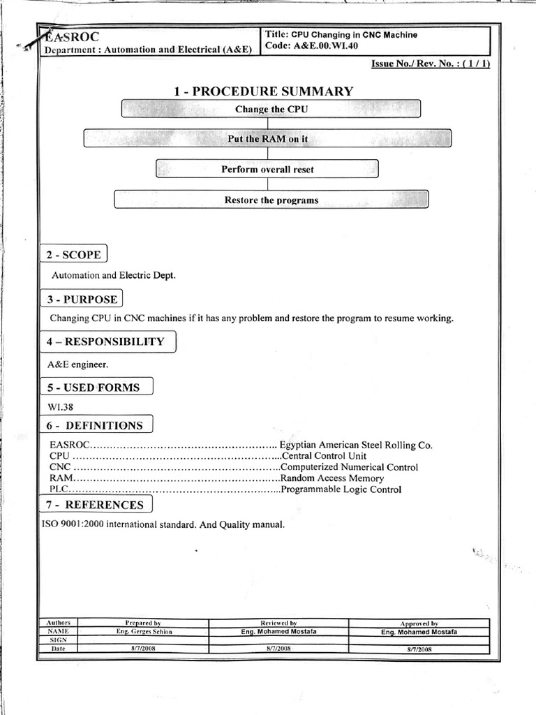 CNC Troubleshooting Procedure 2008 | PDF