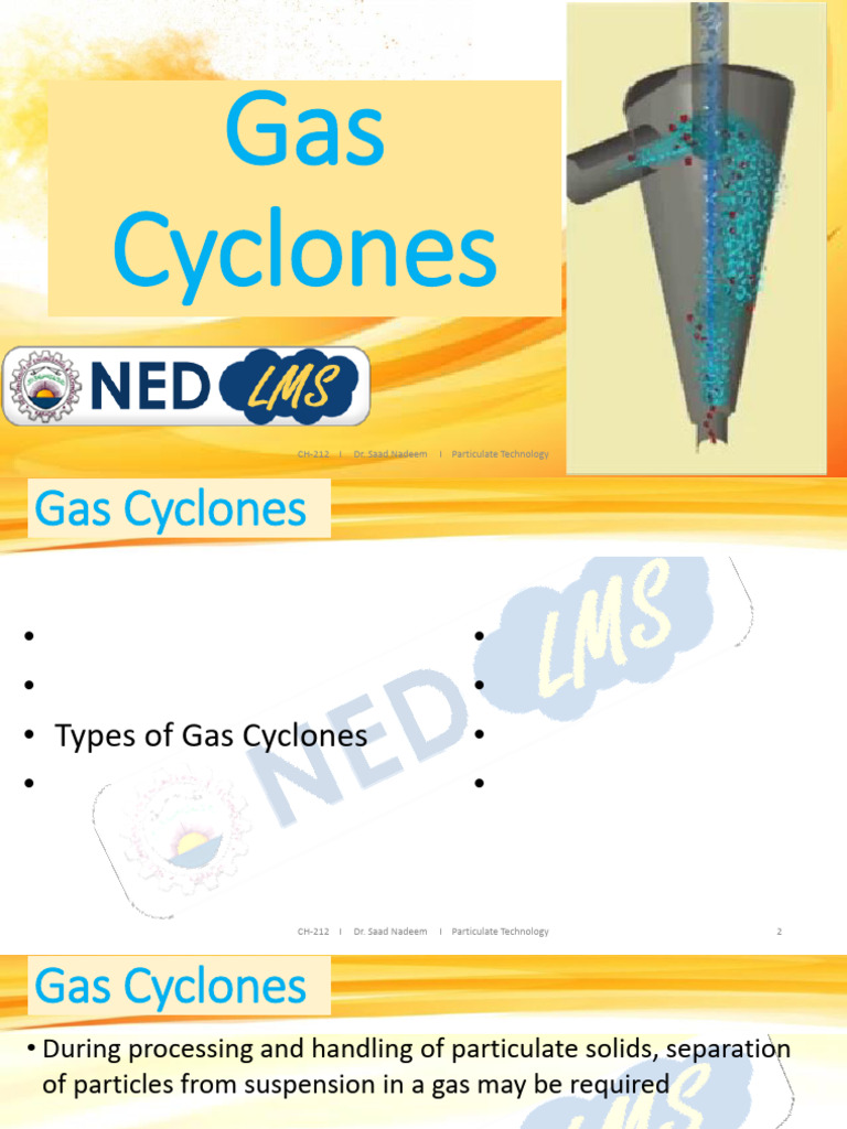 Cyclone - Lecture Slides For Students | PDF | Continuum Mechanics ...