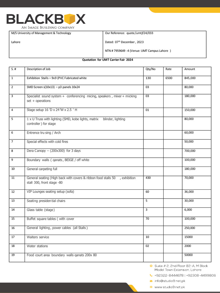 JF-quotation 2024 (Black Box) | PDF
