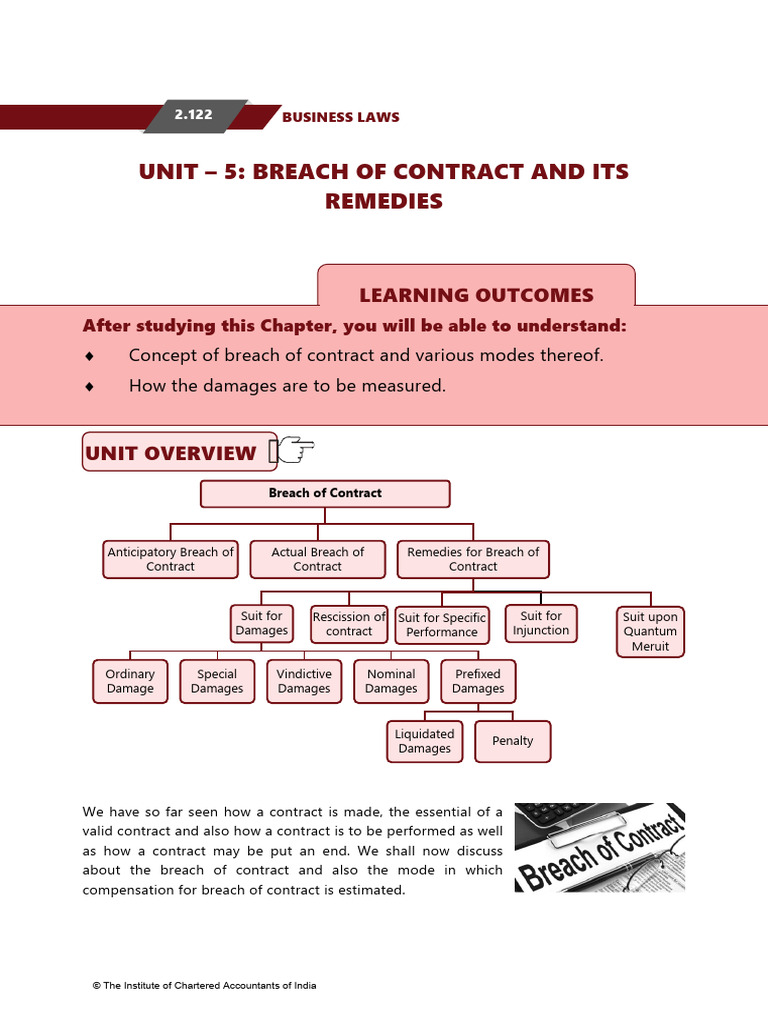 Breach of Contract & Remedies | PDF | Damages | Finance & Money Management