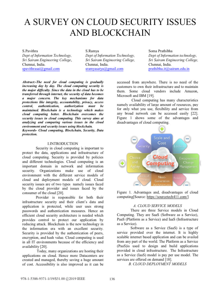 A_Survey_On_Cloud_Security_Issues_And_Blockchain | PDF