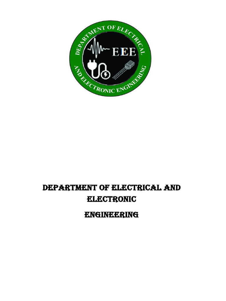 Electical Electronics Engineering Undergraduate Handbook | PDF | Course ...