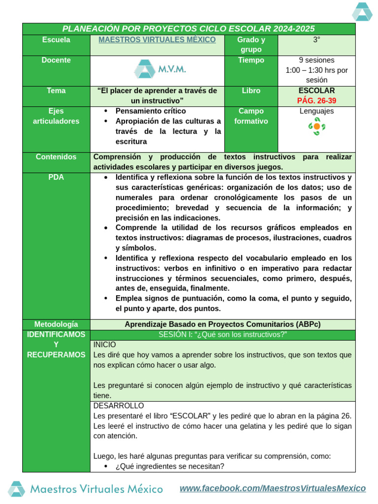 2. El Placer de Aprender a Traves de Un Instructivo | PDF