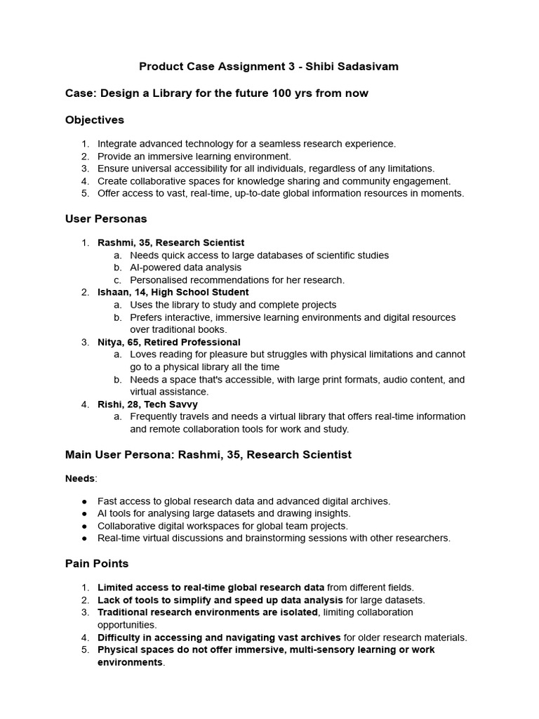 Product Case Assignment 3 - Shibi Sadasivam | PDF
