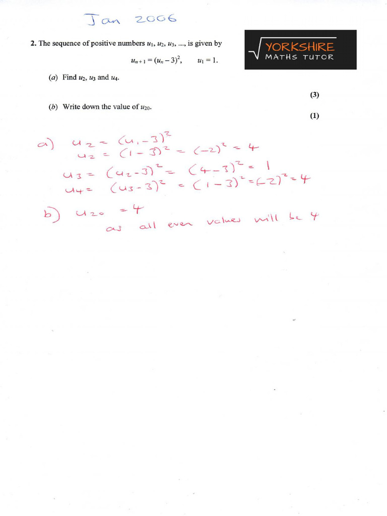 Arithmetic Sequences and Sum To N Terms Answers | PDF