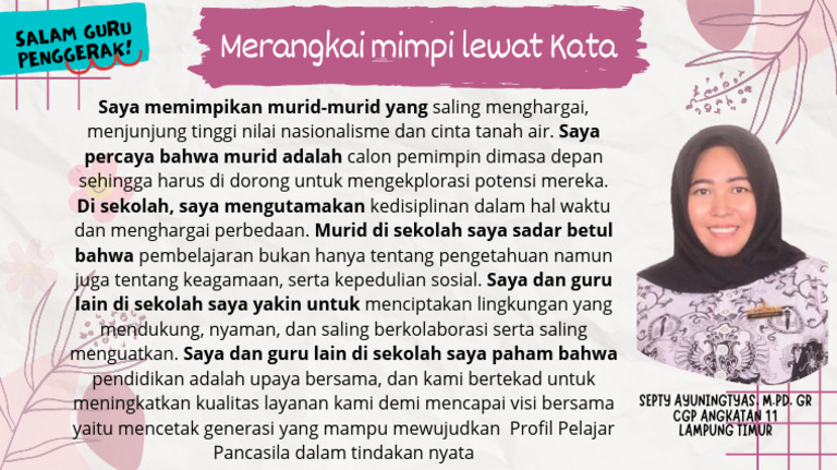 Merangkai Mimpi Lewat Kata | PDF