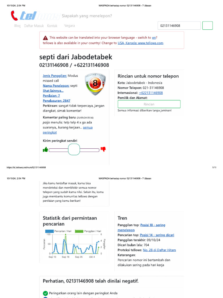 Septi Dari Jabodetabek | PDF