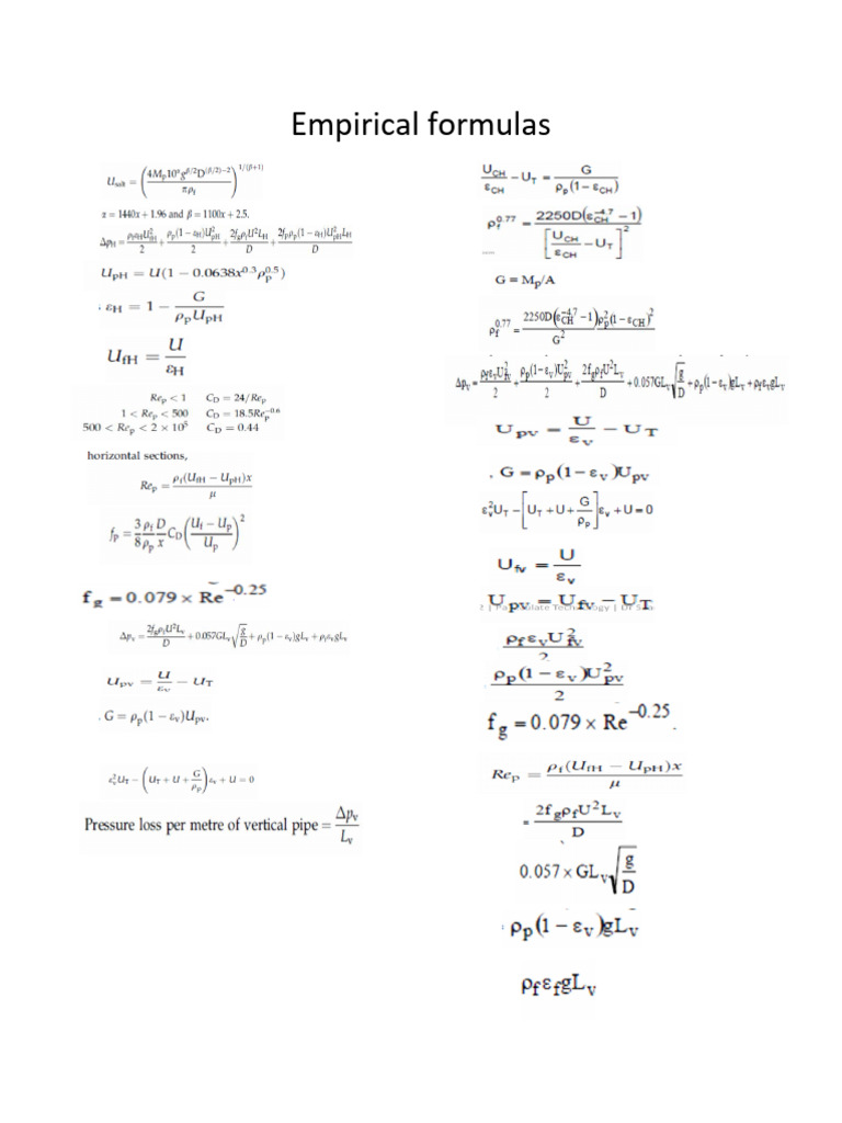 Empirical formulas | PDF