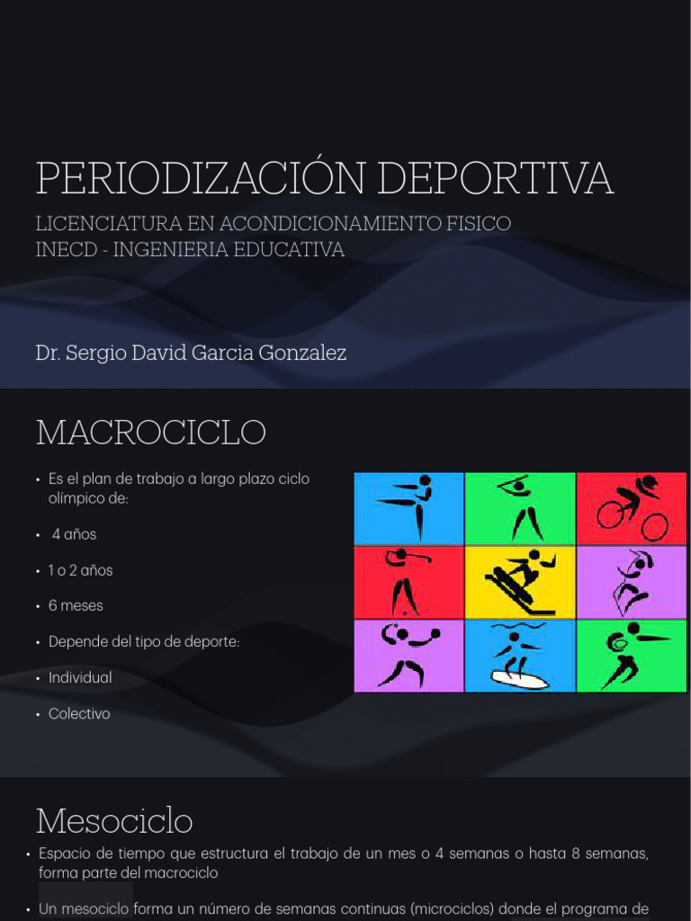 Periodizacion Deportiva Licenciatura 2o Cuatri 2024 | PDF