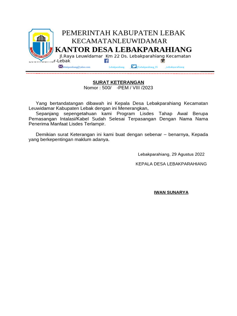 Keterangan Intalasi Listrik | PDF