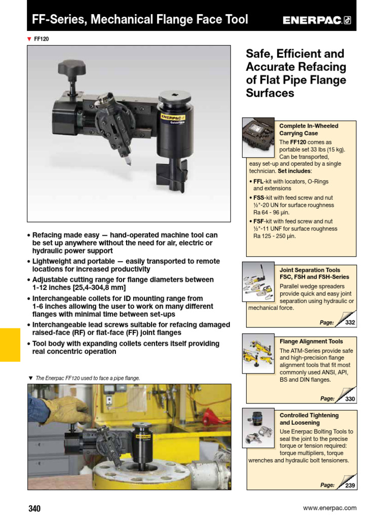 FF-Series Mechanical Flange Facing Tool EN-US | PDF