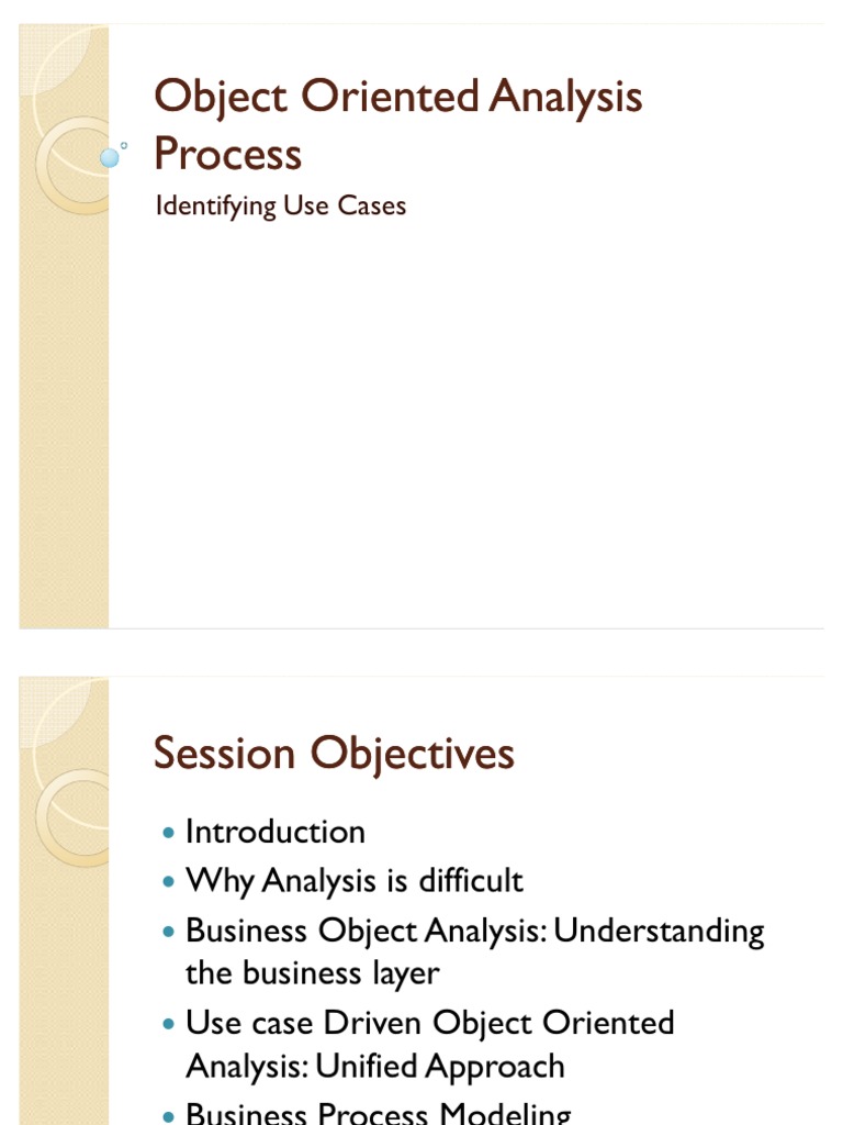 Object Oriented Analysis Process | PDF | Use Case | Automated Teller Machine