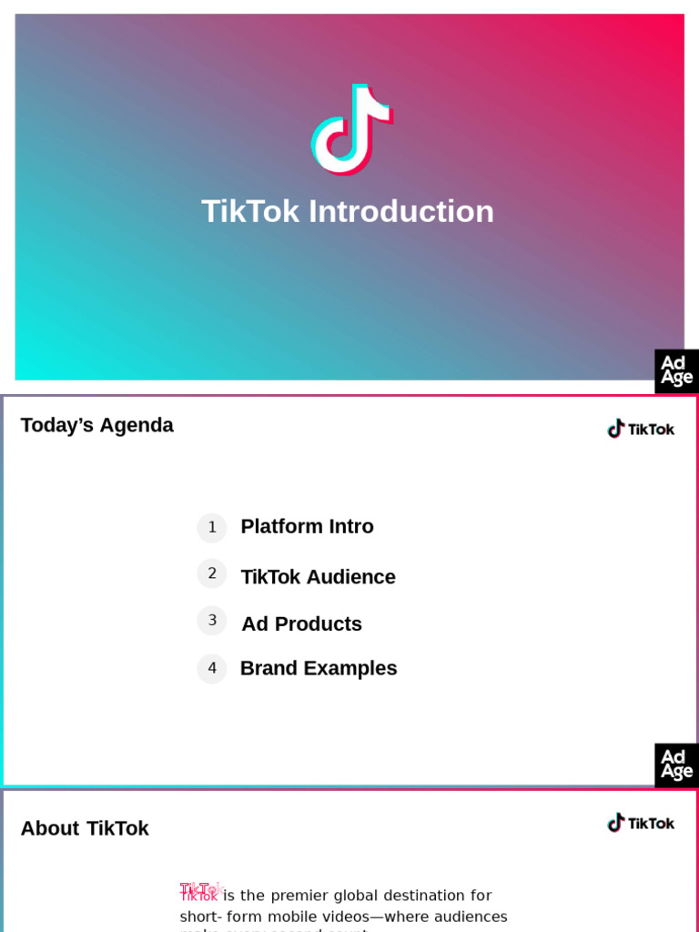 Tik Tok Pitch Deck | PDF