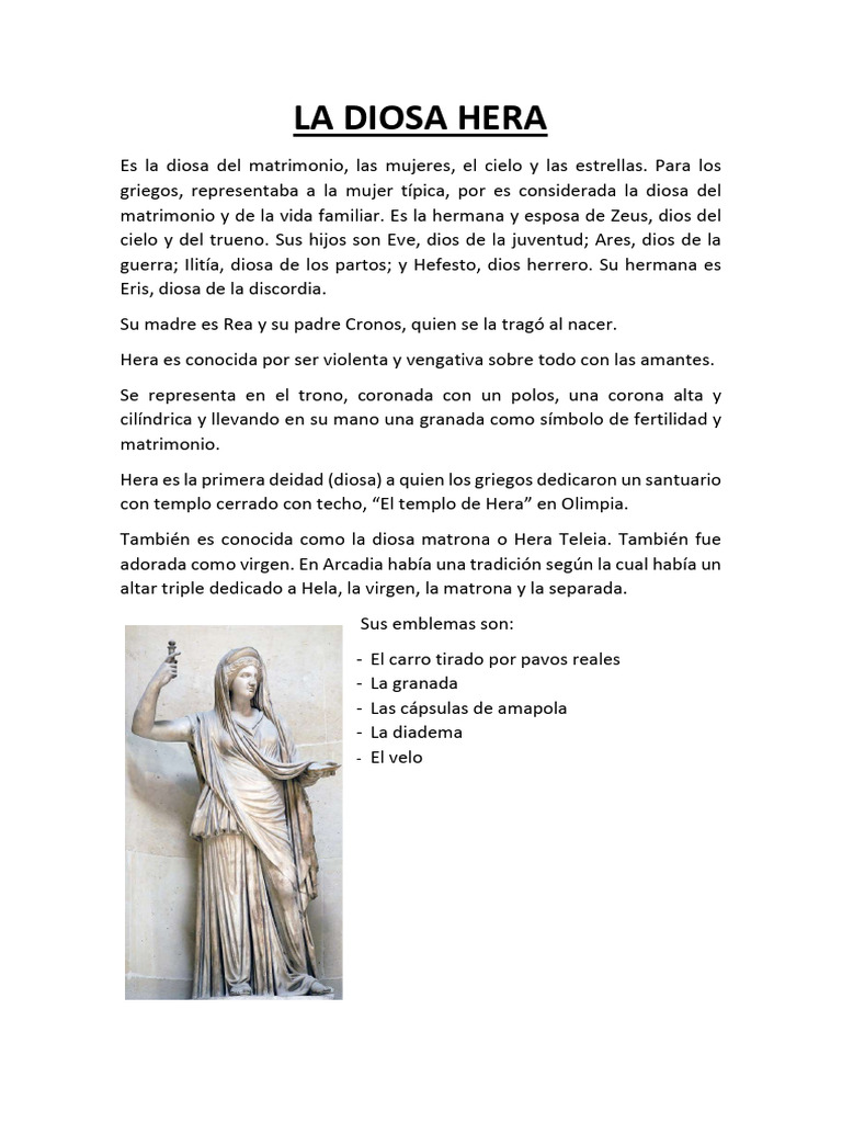 Diosa Hera | PDF