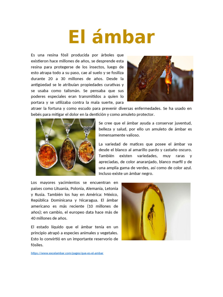 El ámbar | PDF