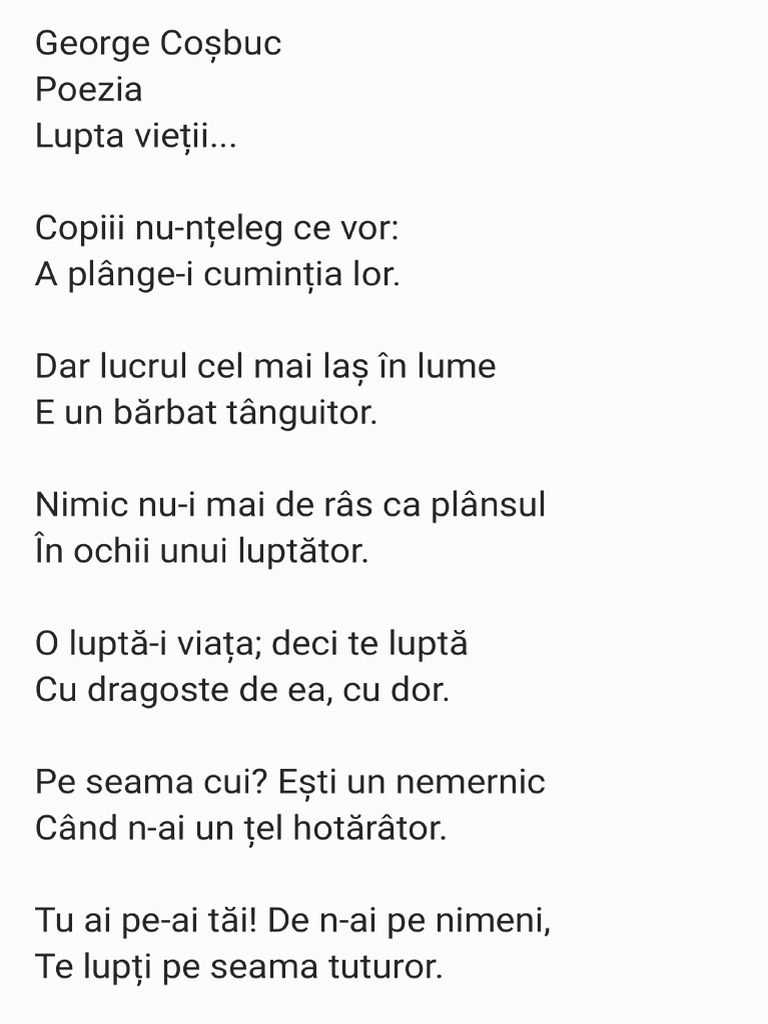 Poezie de George Cosbuc | PDF