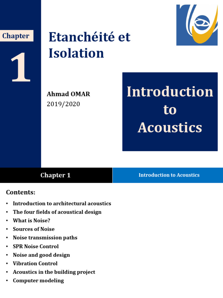 1 - Introduction To Acoustics | PDF
