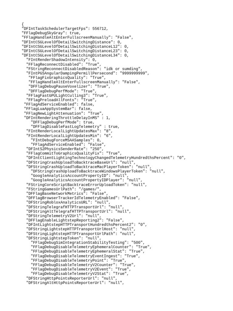 Client App Settings | PDF