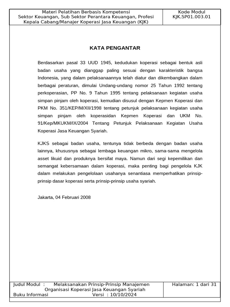 3.melakukan Prinsip-Prinsip Pengelolaan Organisasi Dan Manajemen Koperasi Jasa Keuangan Syariah ...
