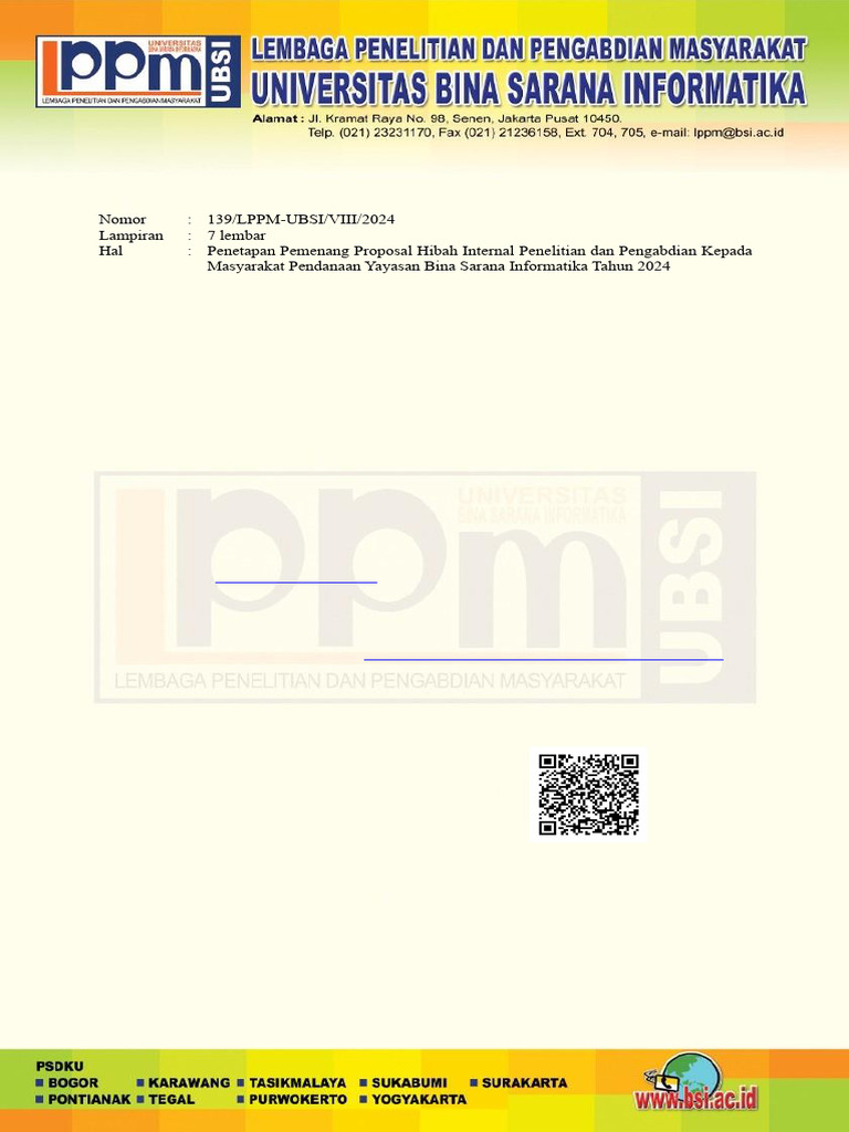 Penetapan Pemenang Proposal Hibah Penelitian dan Pengabdian Masyarakat ...
