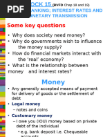 Money and Banking Lecture Notes | PDF | Money Supply | Money