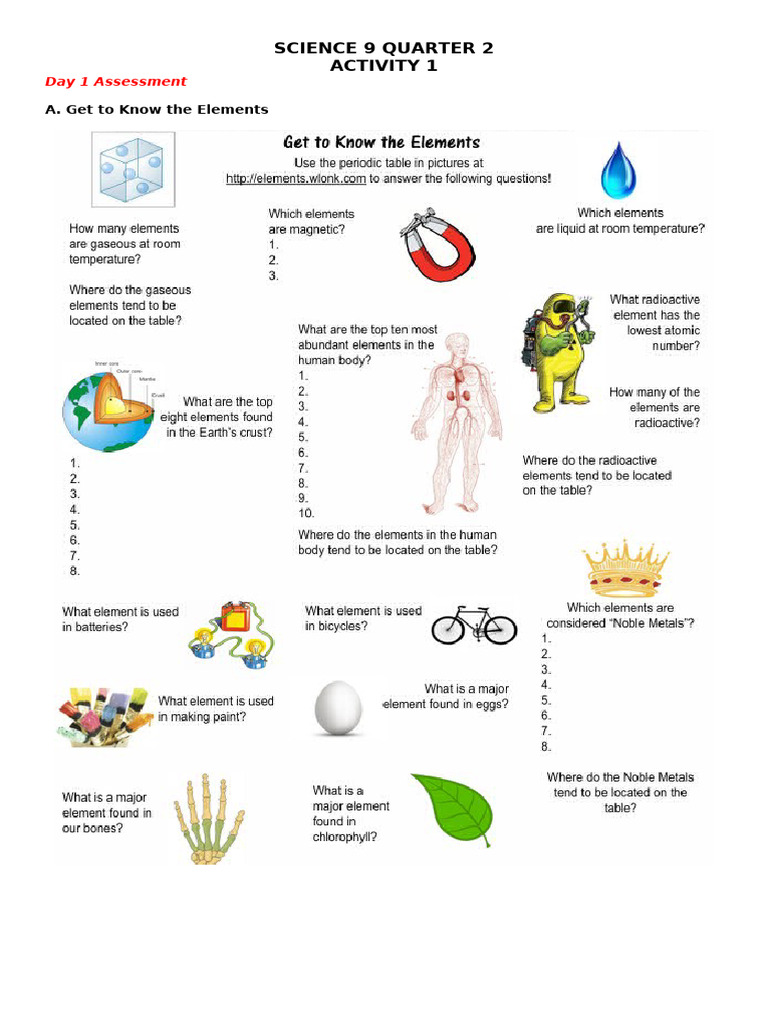 SCIENCE-9-QUARTER-2-ACTIVITY-1 | PDF