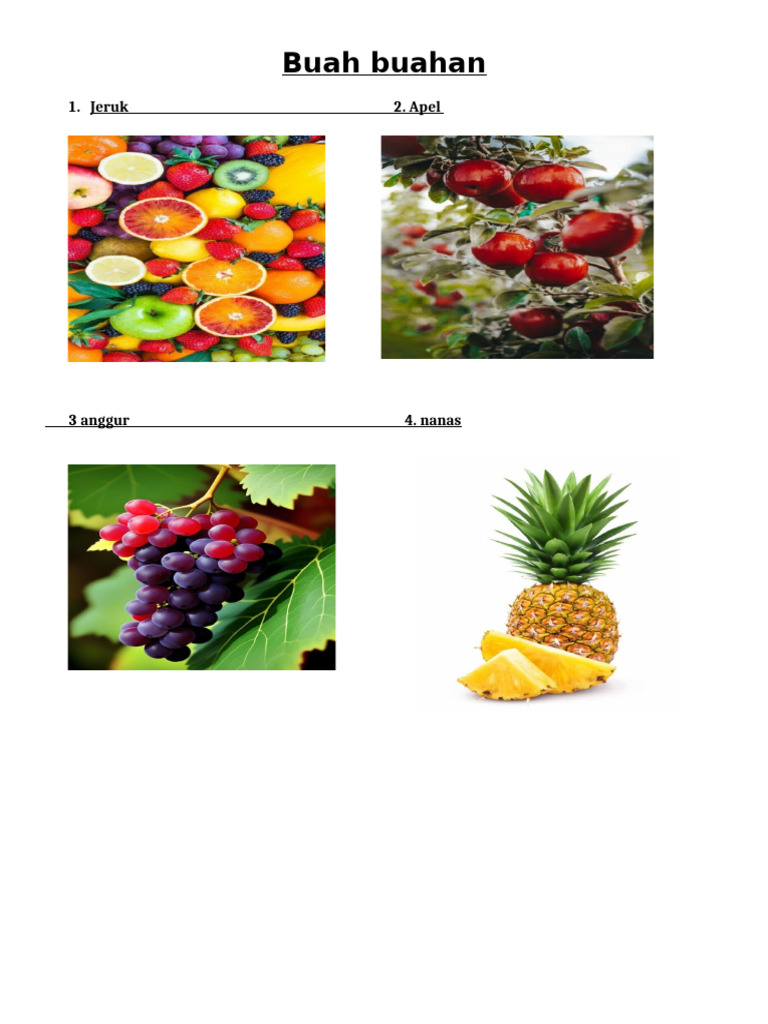 Buah Buahan | PDF